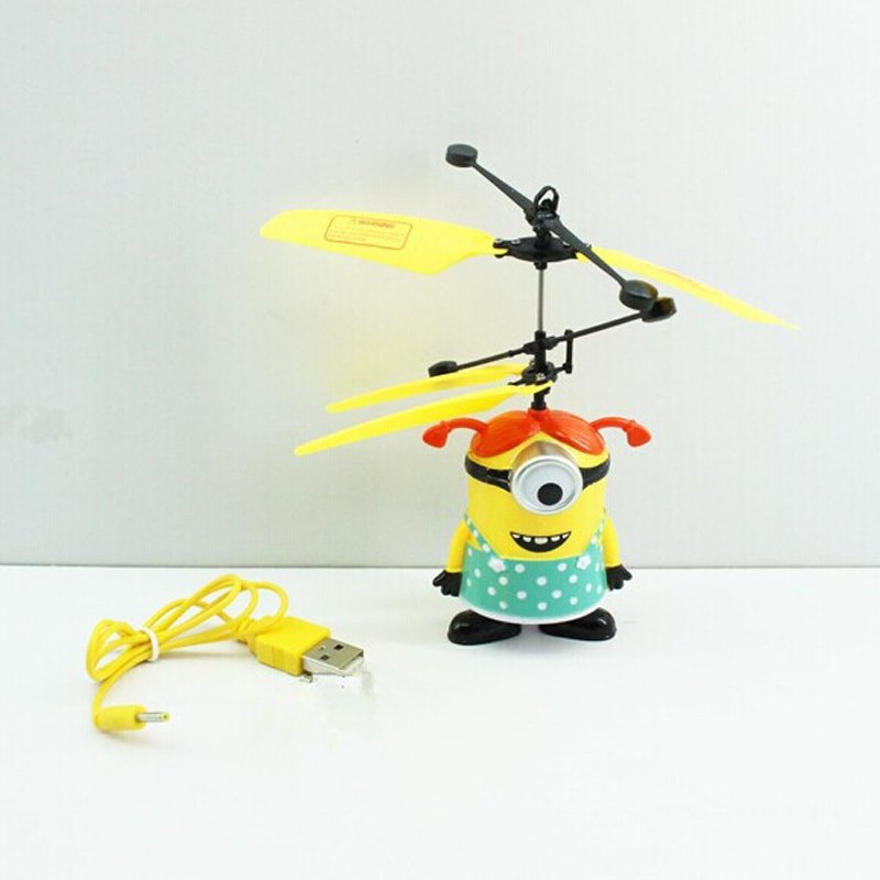 Despicable Me Minions Toys Aircraft Model Remote Control Helicopter