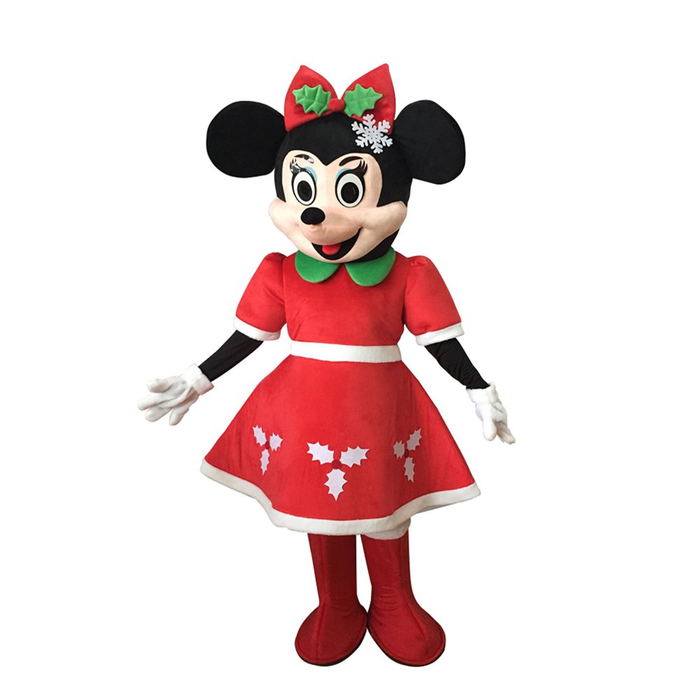 CosplayDiy Unisex Mascot Costume Minnie Mouse Mascot Costume For cosplaydiy-unisex-mascot-costume-minnie-mouse-mascot-costume-for
