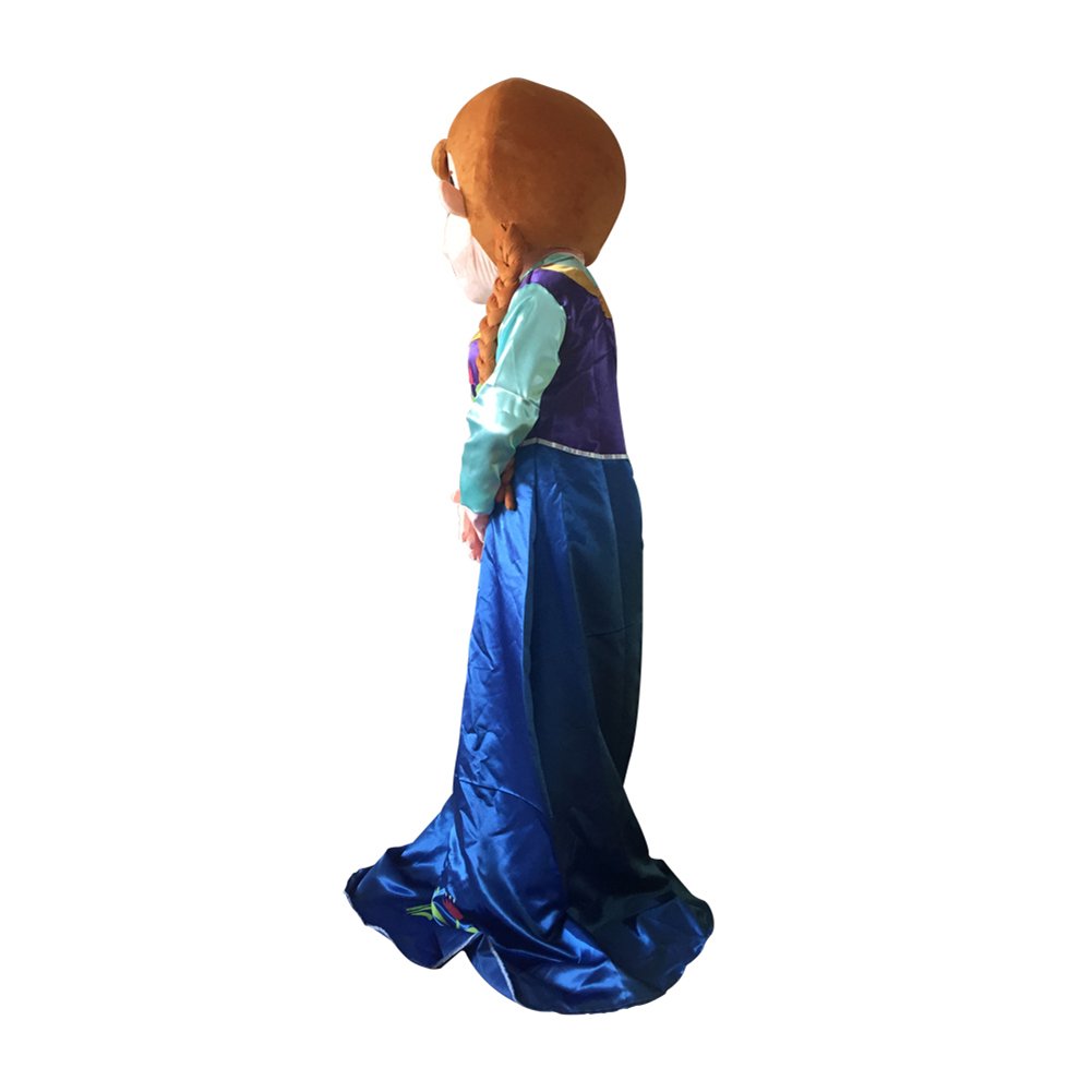 CosplayDiy Unisex Mascot Costume Princess Anna Mascot Costume Cosplay ...