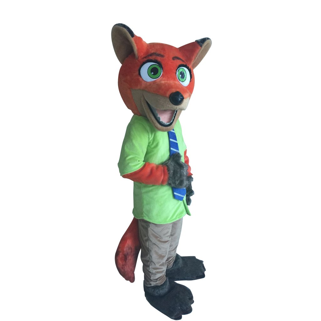 CosplayDiy Unisex Mascot Costume Zootopia Nick Fox Mascot Costume Cosplay