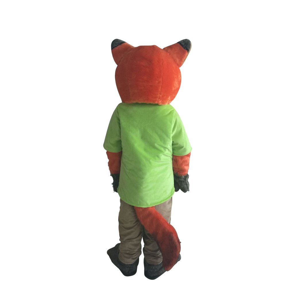 CosplayDiy Unisex Mascot Costume Zootopia Nick Fox Mascot Costume Cosplay
