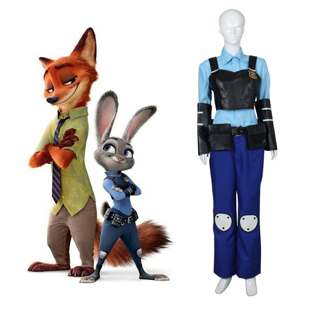 Cosplaydiy Women's Outfit 2016 Movie Zootopia Officer Judy Hopps ...