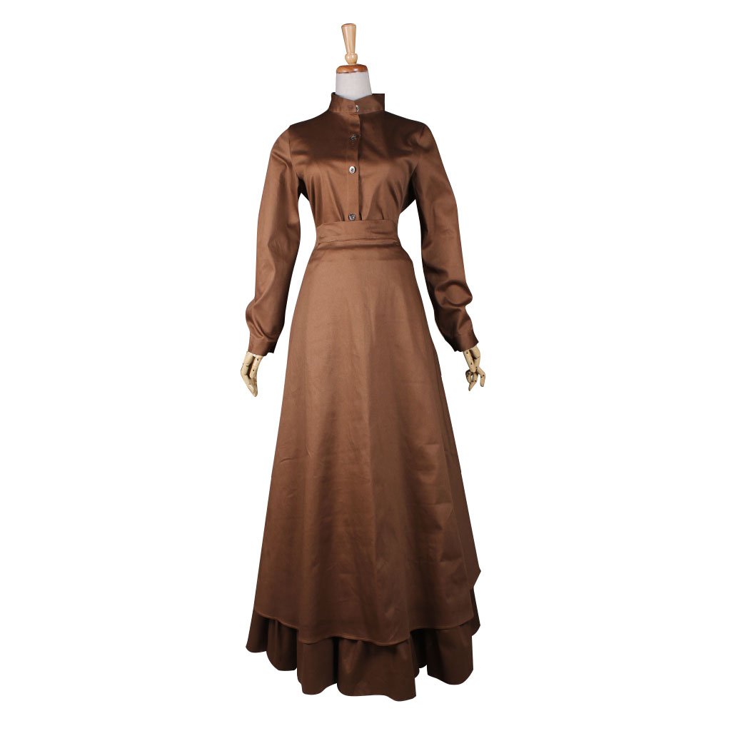 CosplayDiy Women's Brown Medieval Renaissance Victorian Europe Maid ...