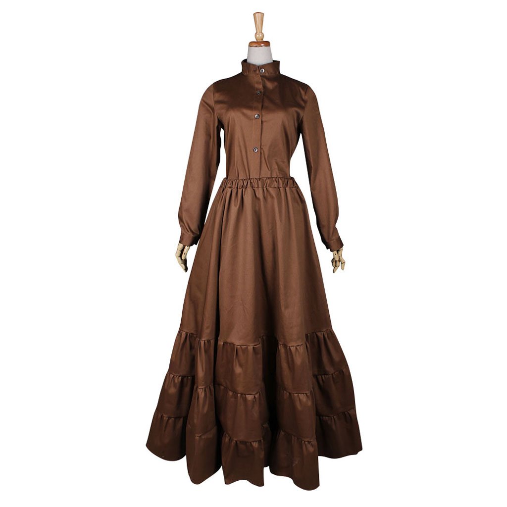 CosplayDiy Women's Brown Medieval Renaissance Victorian Europe Maid ...