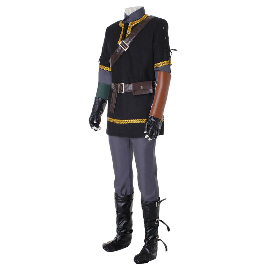 The Legend of Zelda Link Costume Men's Outfit Cosplay Black Version for ...