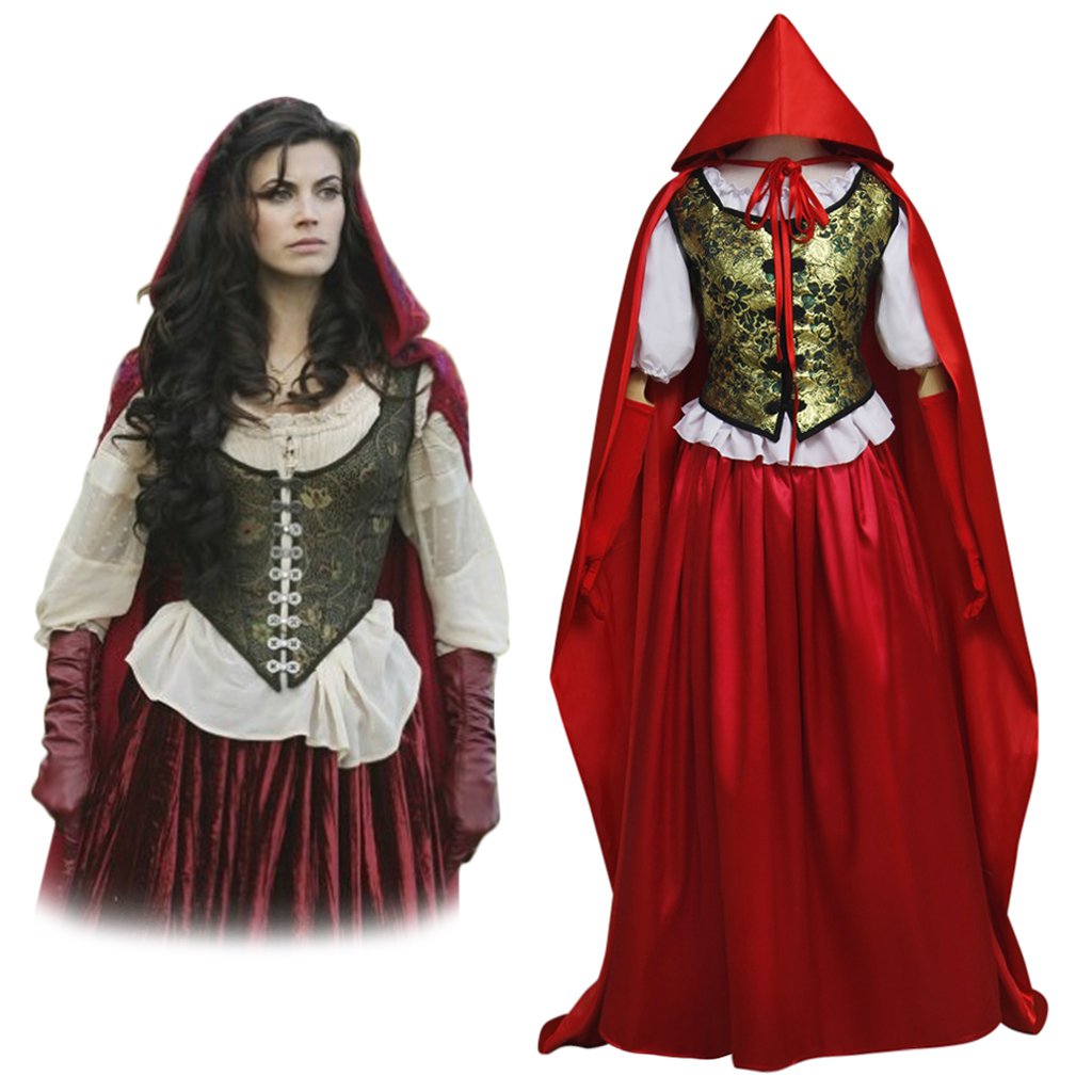 CosplayDiy Women's Once Upon a Time Ruby Dress Cosplay For Halloween