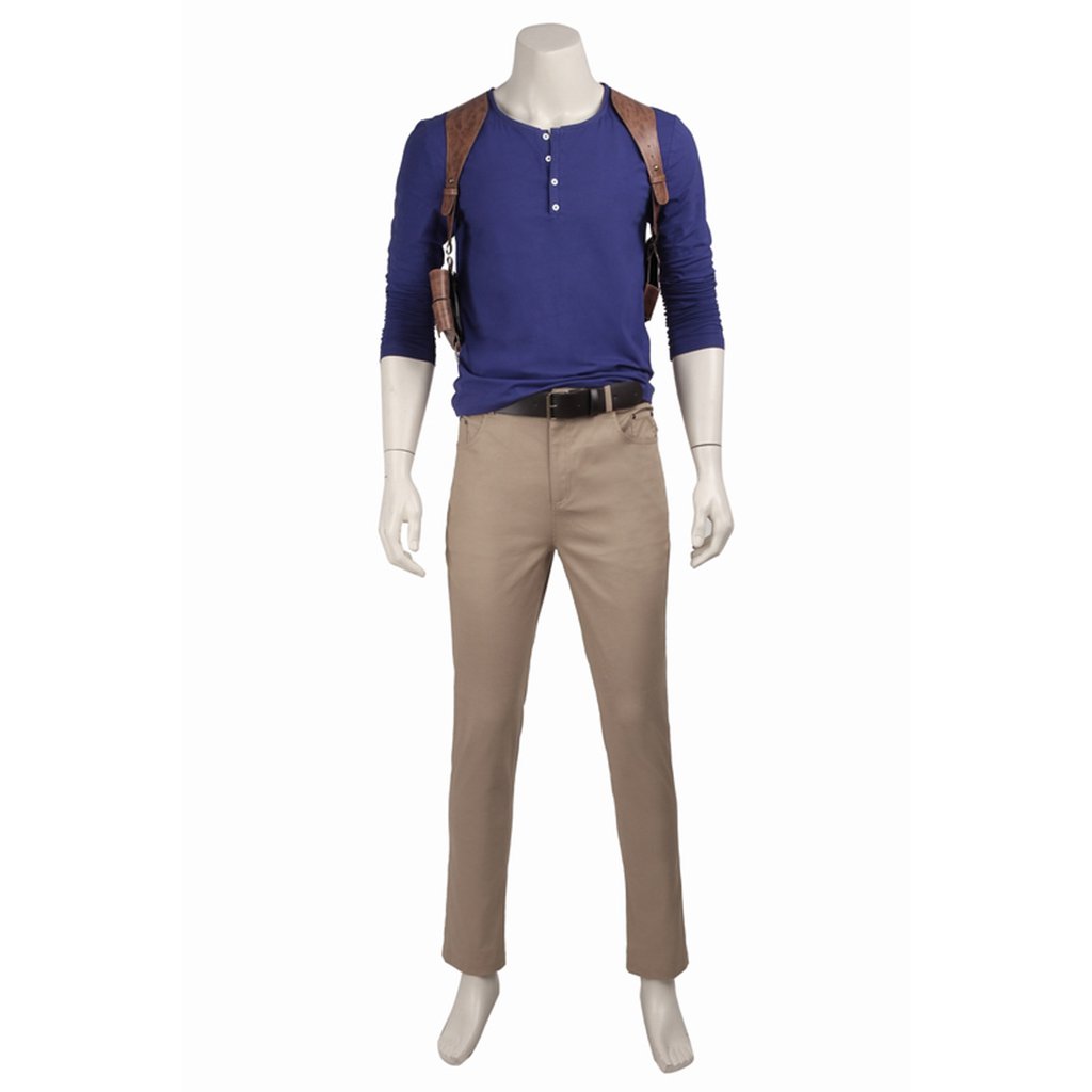 CosplayDiy Men's Uncharted 4 A Thief's End Nathan Drake Costume Cosplay