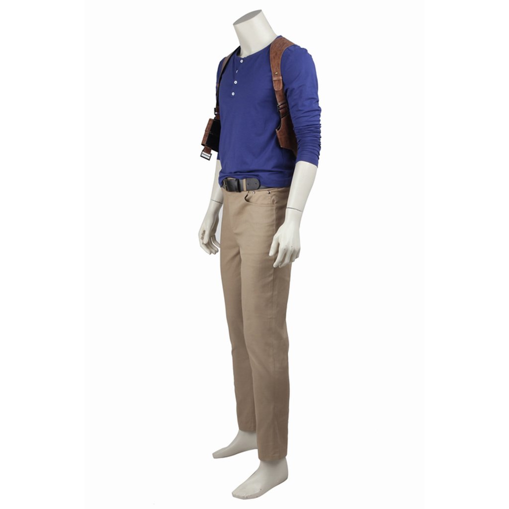 CosplayDiy Men's Uncharted 4 A Thief's End Nathan Drake Costume Cosplay