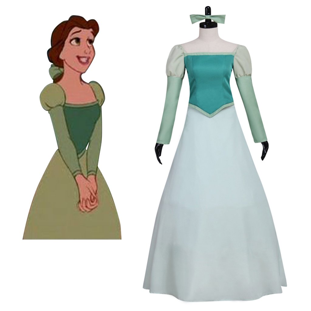 CosplayDiy Women's Dress Princess Belle Maid Dress Cosplay For ...