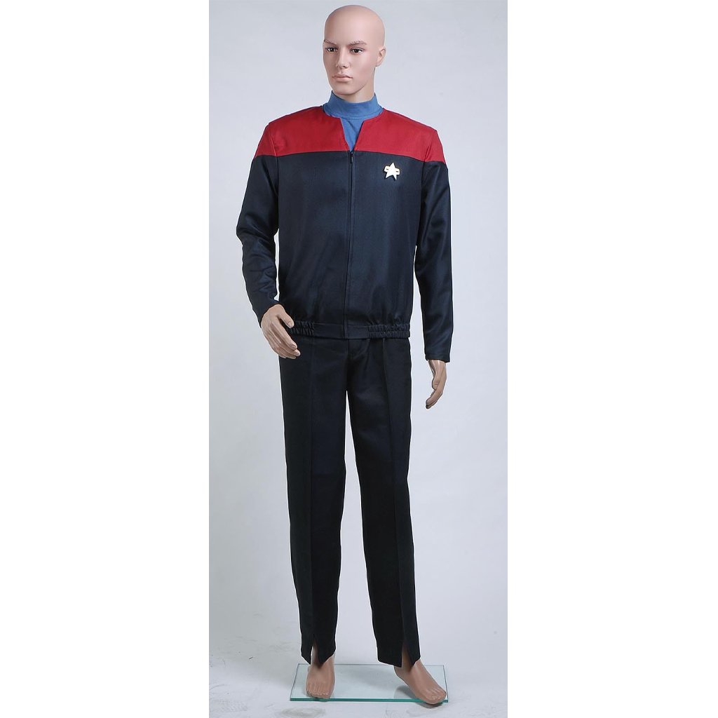 CosplayDiy Unisex Uniform Star Trek Voyager Captain Kathryn Janeway ...
