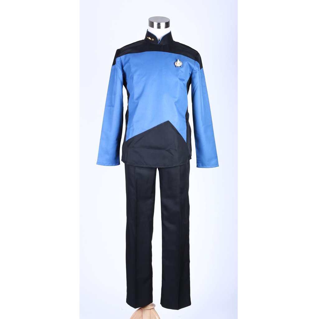 CosplayDiy Women's Costume Star Trek The Next Generation Blue Outfit ...