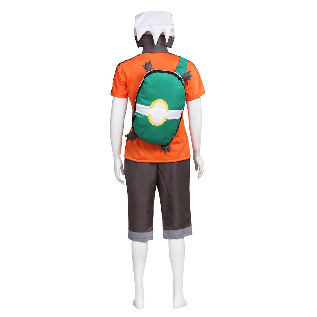 Pokemon Brendan Custom Made Outfit Costume Top Shorts Bag Hat Costume ...