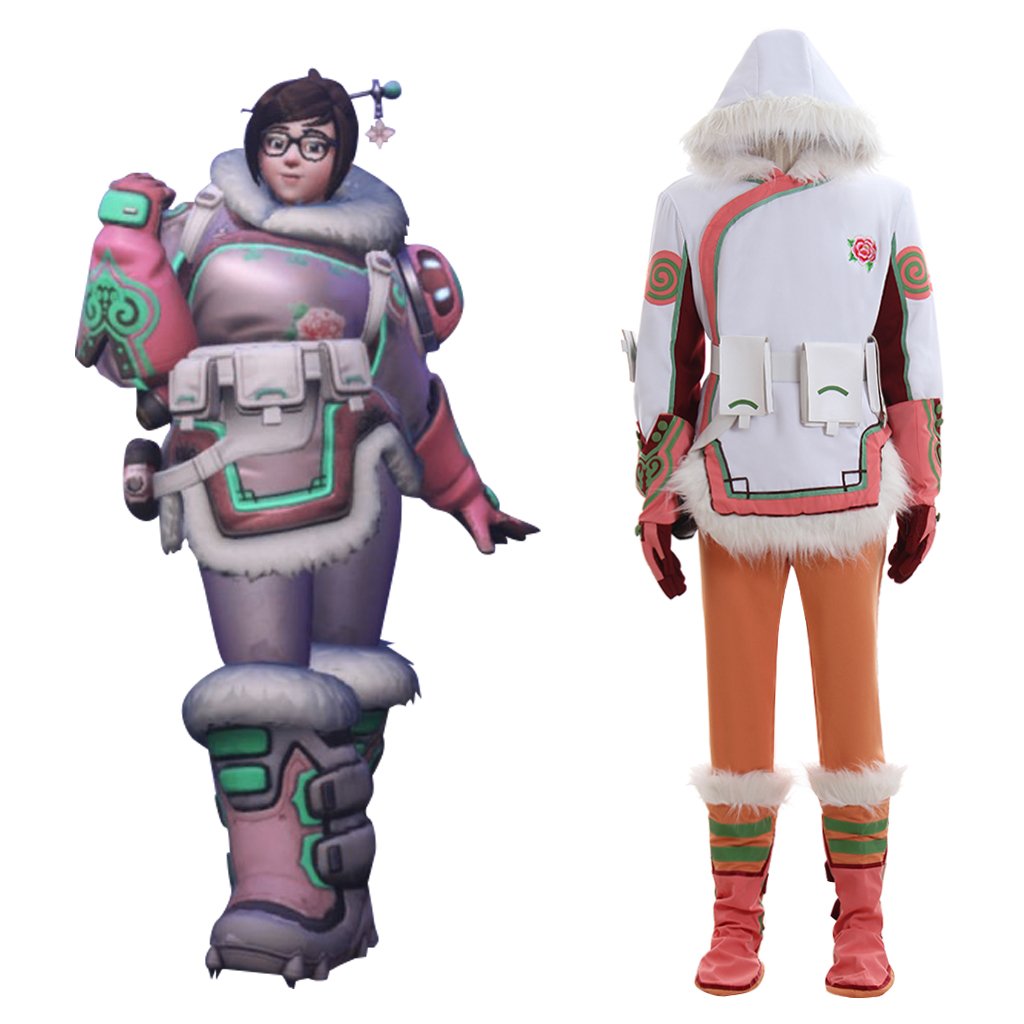 Overwatch Mei Costume Cosplay Meiling Zhou Women's Outfit Costume ...