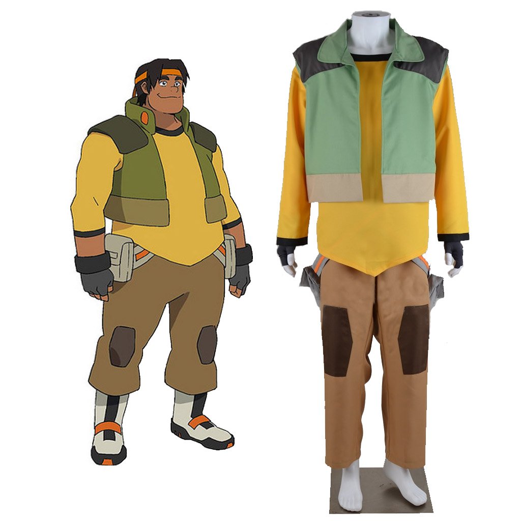 Anime Voltron Legendary Defender Hunk Cosplay Costume Outfit
