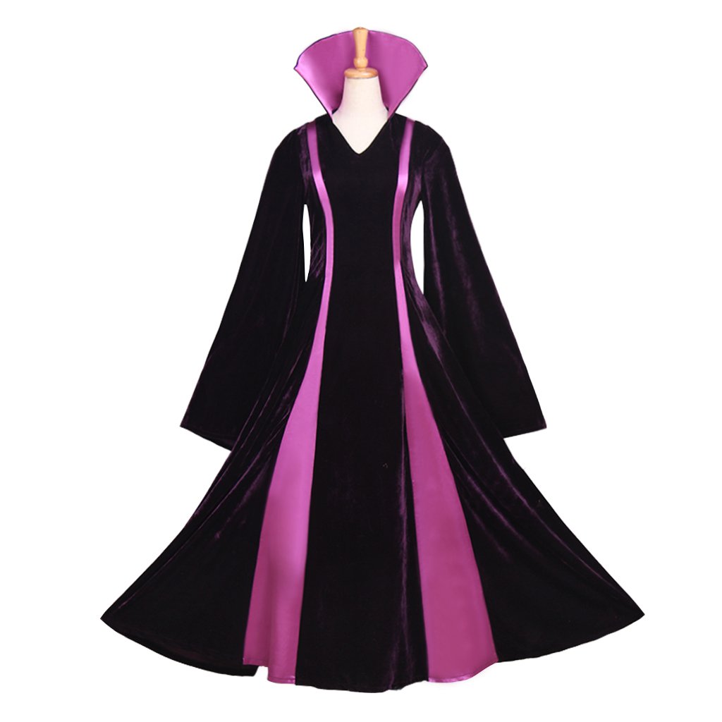 Cosplaydiy Women's Dress Evil Queen Dress Costume Cosplay For Halloween
