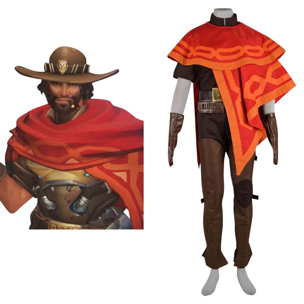 Popular game OW Jesse McCree Cosplay costume Halloween costumes for ...