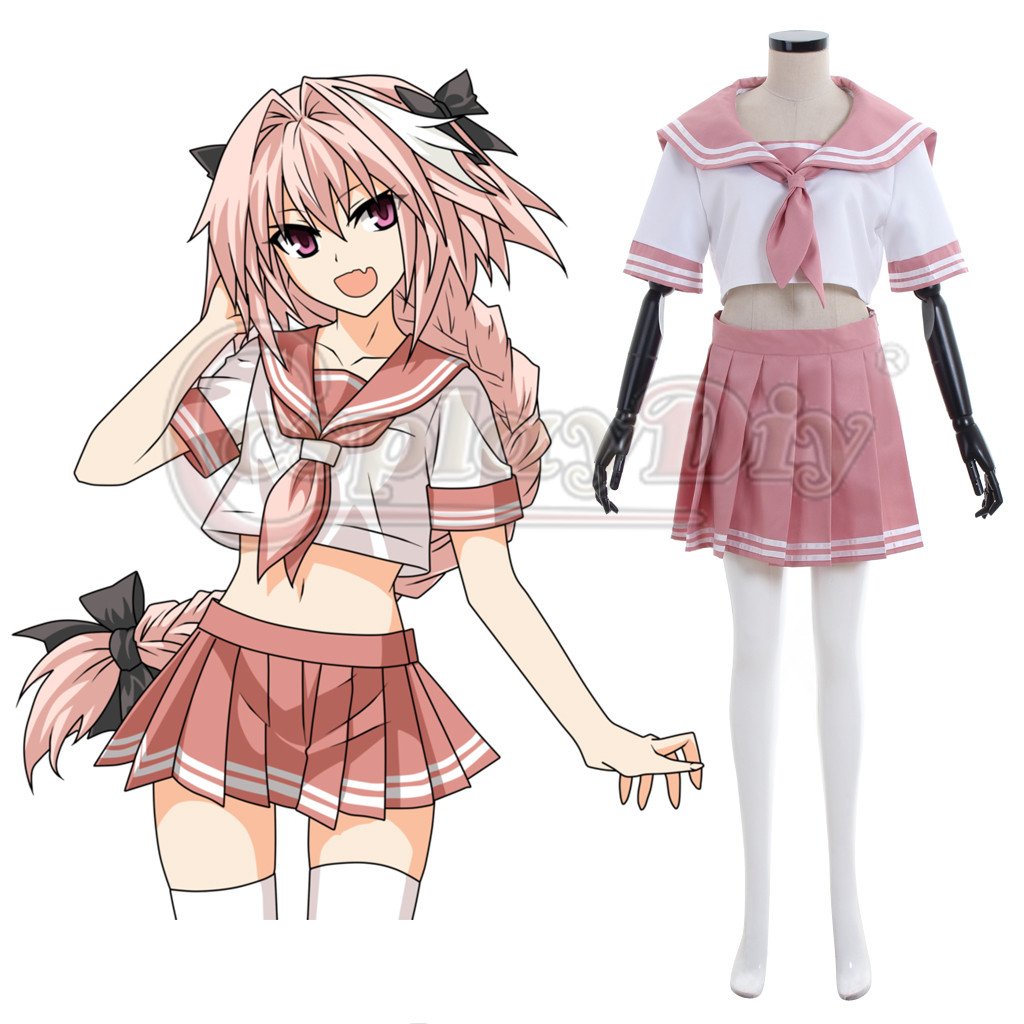 Fate Apocrypha Rider of Black Astolfo Sailor Suit Cosplay Costume Women ...