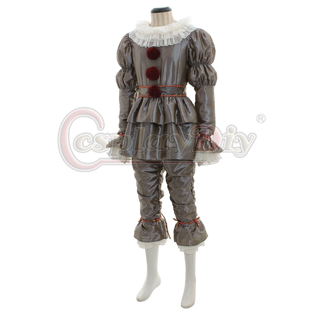 2017 Stephen King's Movie IT Pennywise Halloween Cosplay Costume Men ...