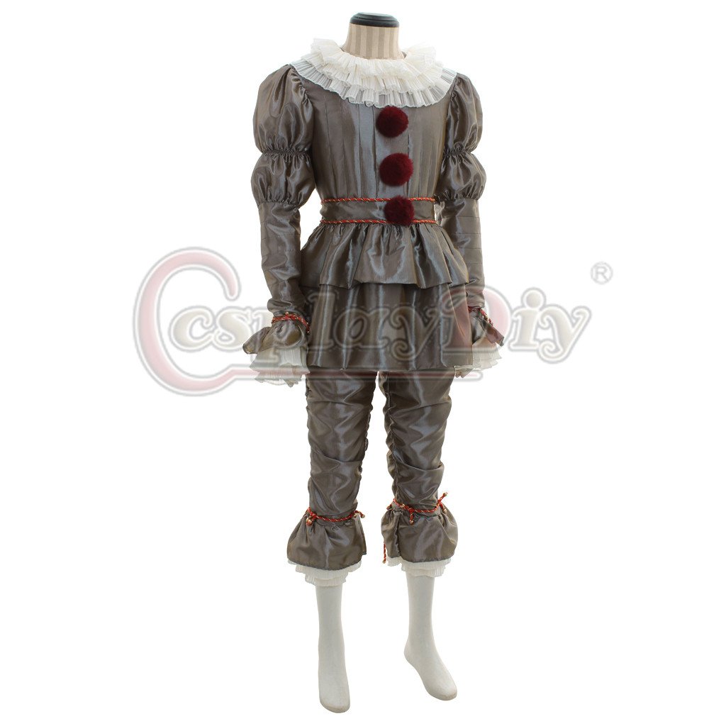 2017 Stephen King's Movie IT Pennywise Halloween Cosplay Costume Men ...