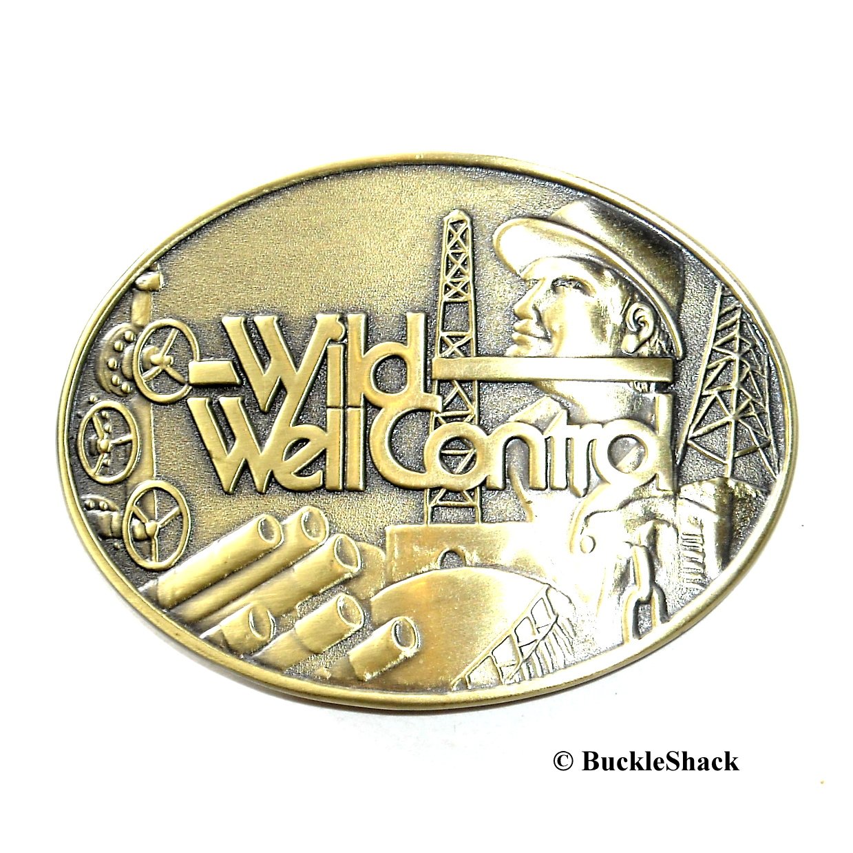 Wild Well Control Texas Limited Edition Solid Brass Belt Buckle
