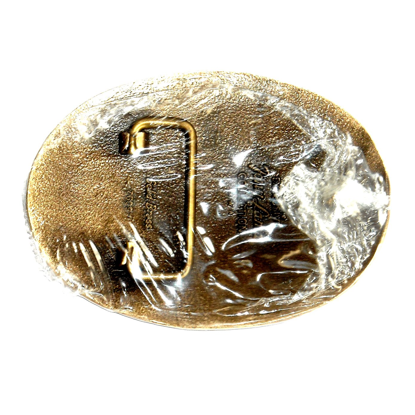 Barrel Racing Tony Lama Trophy Brass Belt Buckle