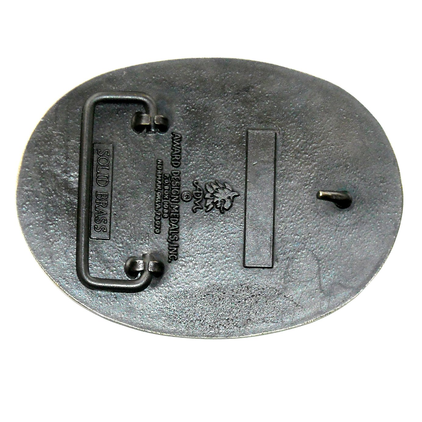 Houston Lighting & Power ADM Award Design Solid Brass Belt Buckle