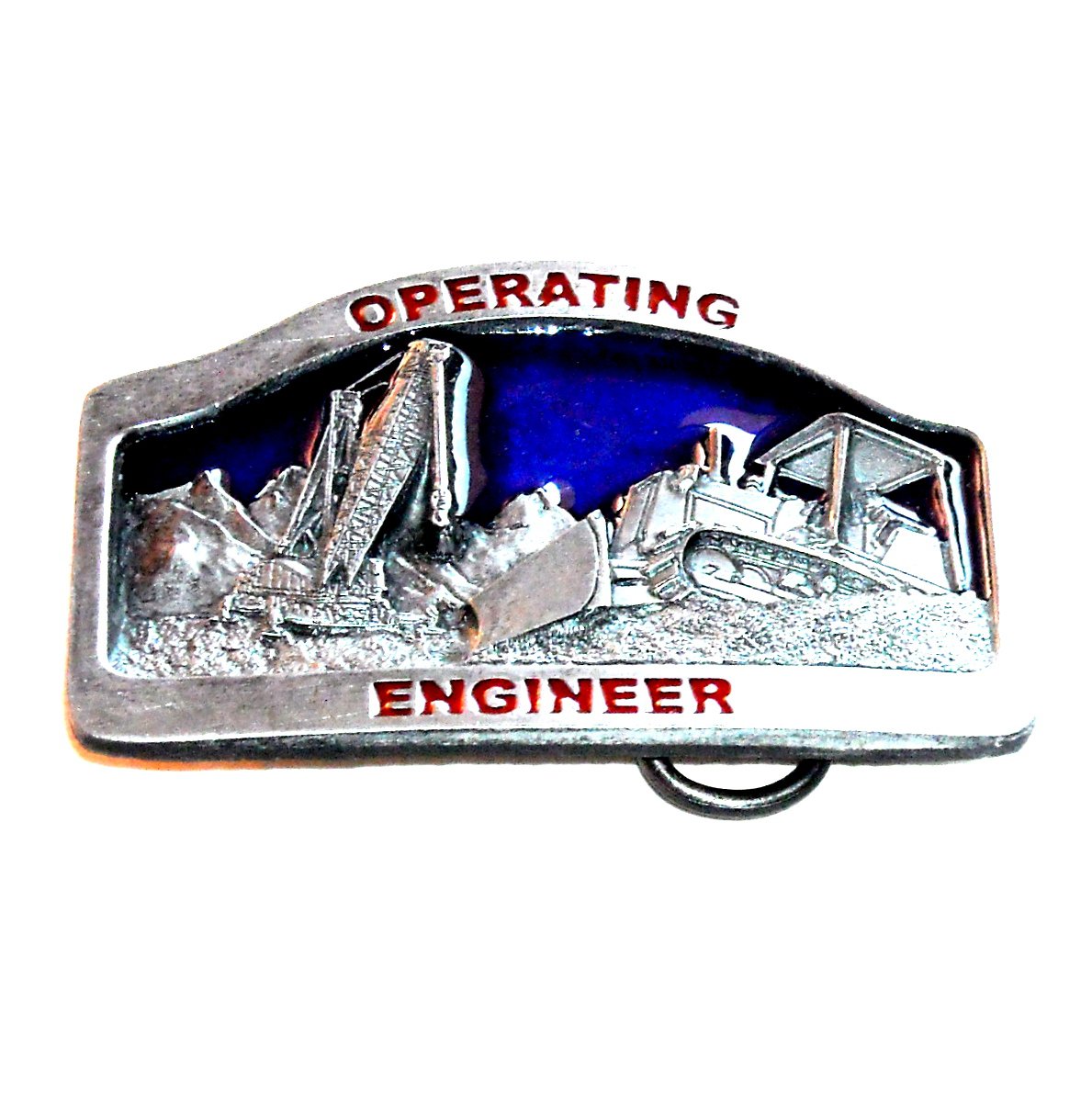 Operating Engineer Original Bergamot Pewter US Belt Buckle