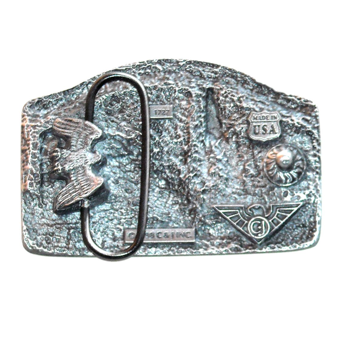 Operating Engineer Original Bergamot Pewter US Belt Buckle