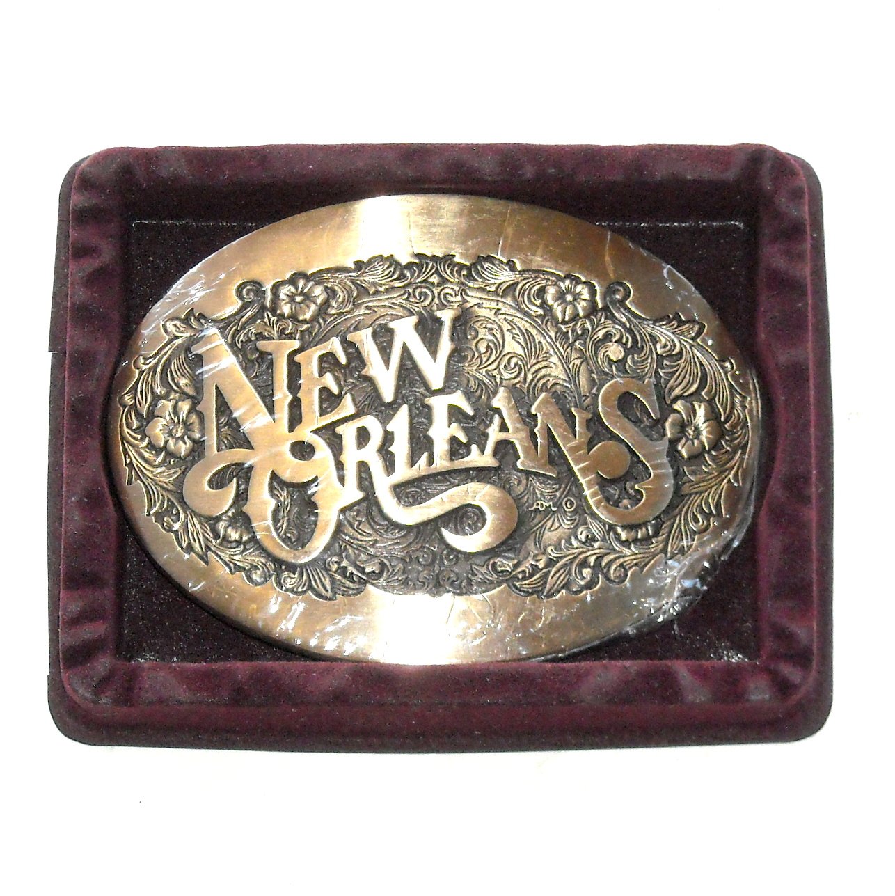 New Orleans ADM Award Design Solid Brass US Belt Buckle