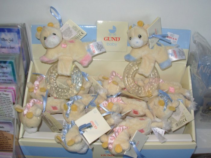 GUND TENDER BEGINNINGS TEETHER BABY GUND NEW WITH TAGS TEETHING RING ...