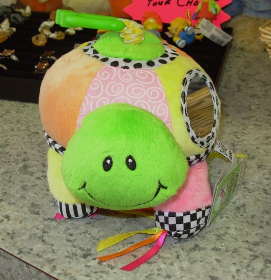 BABY TOY TURTLE SKITTER CRITTER ACTIVITY TOY VIBRATES RATTLES MIRROR ...