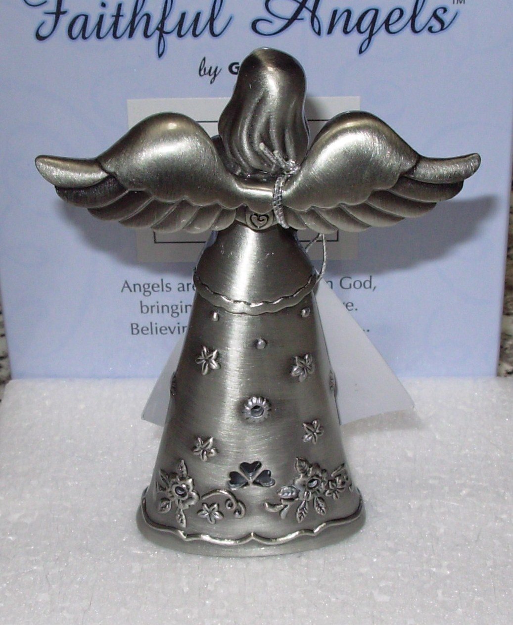 ANGEL OF LOVE PEWTER ANGEL FIGURINE FAITHFUL ANGELS BY GANZ NEW