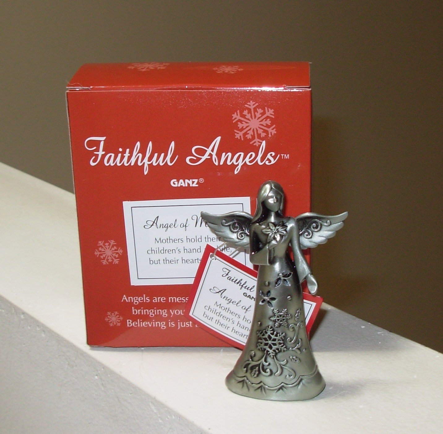 ANGEL OF MOTHERS ZINC ANGEL FIGURINE FAITHFUL ANGELS BY GANZ NEW