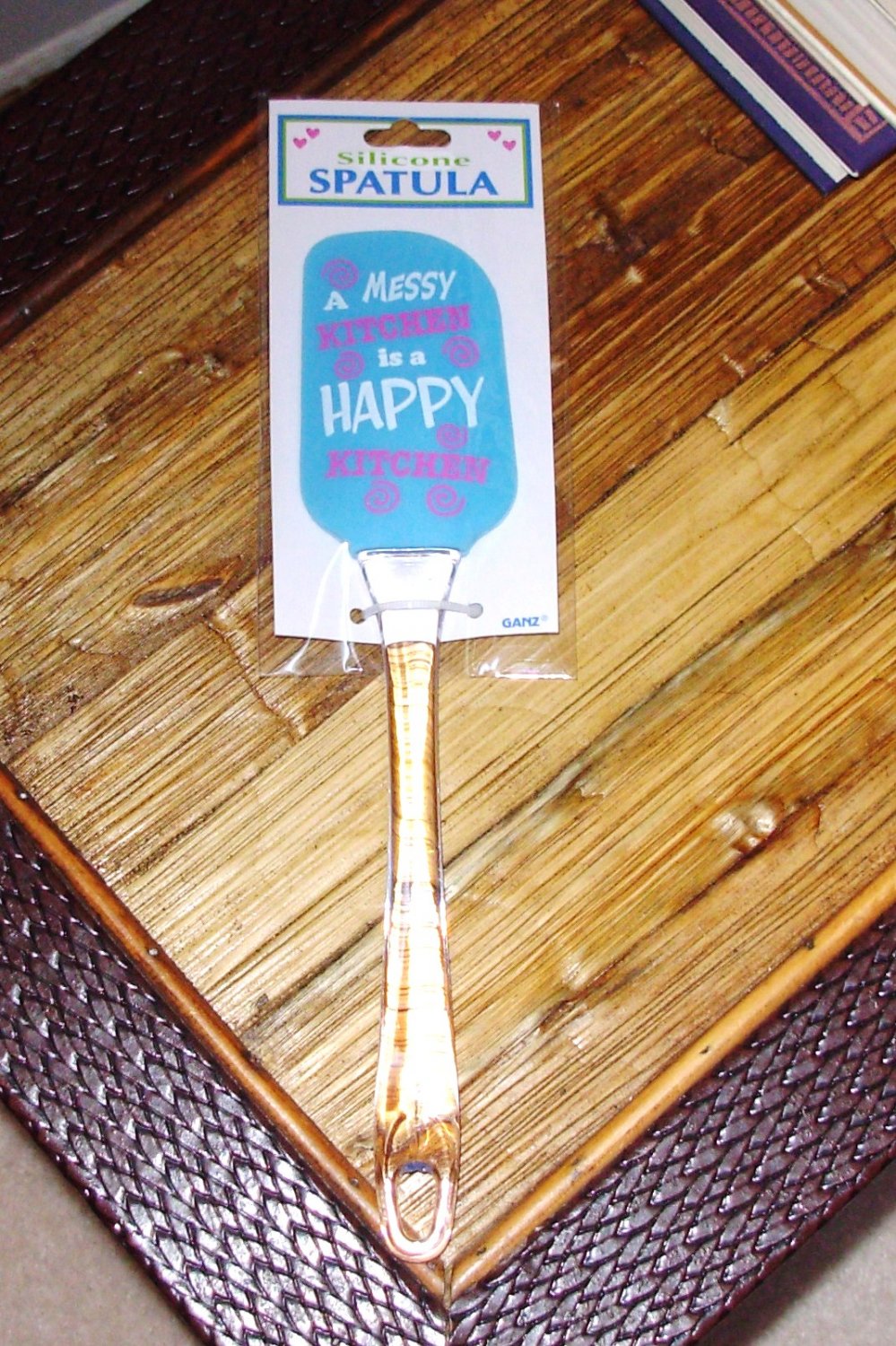 SILICONE SPATULA A MESSY KITCHEN IS A HAPPY KITCHEN DISHWASHER SAFE NEW ...