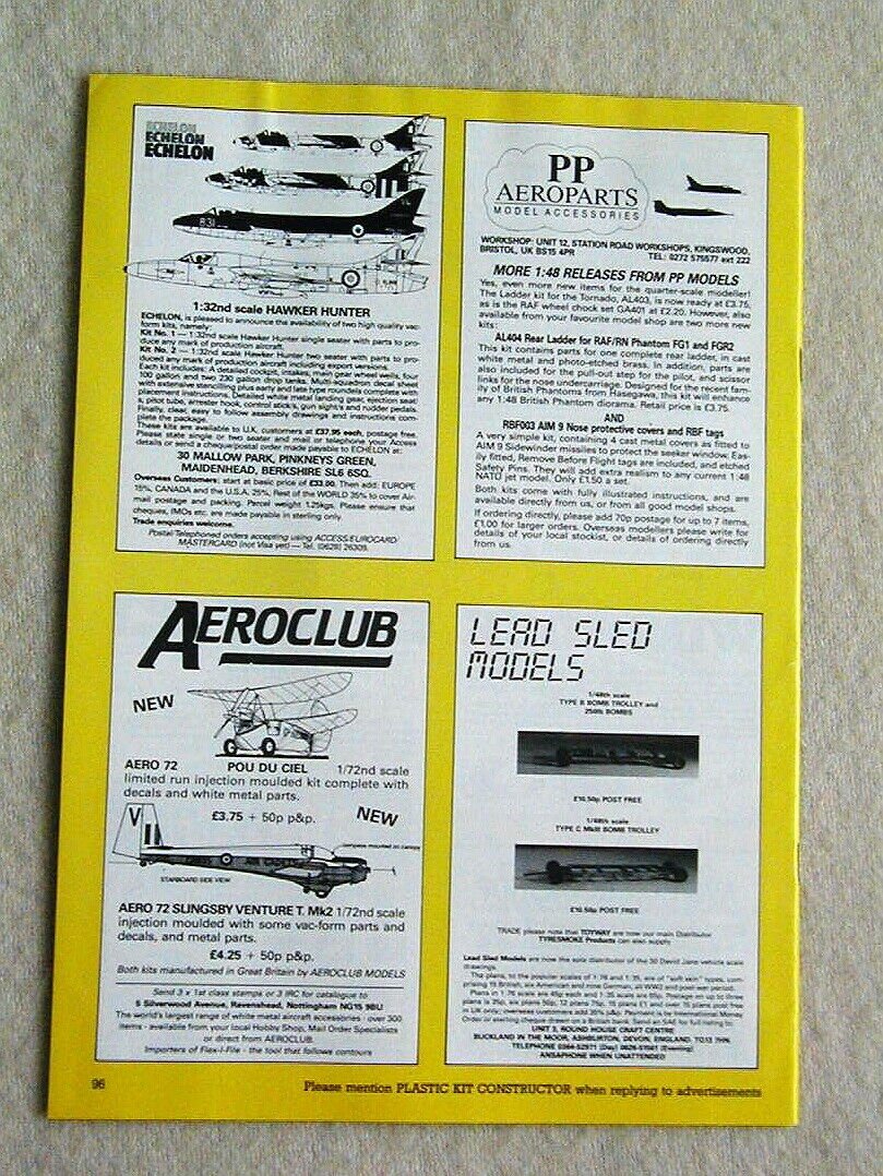 Plastic Kit Constructor May 1989 Vol 6 No 4 A-10A Thunderbolt Vickers ...