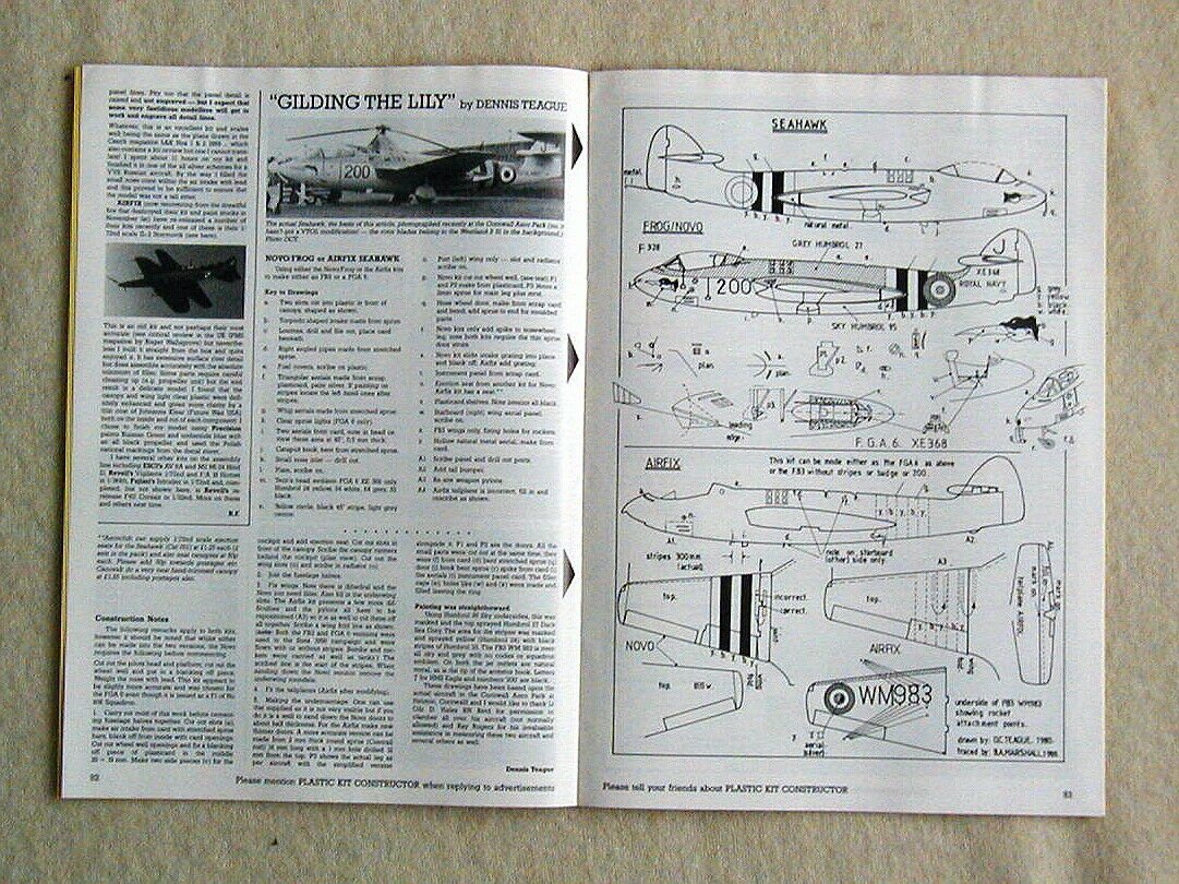 Plastic Kit Constructor May 1989 Vol 6 No 4 A-10A Thunderbolt Vickers ...