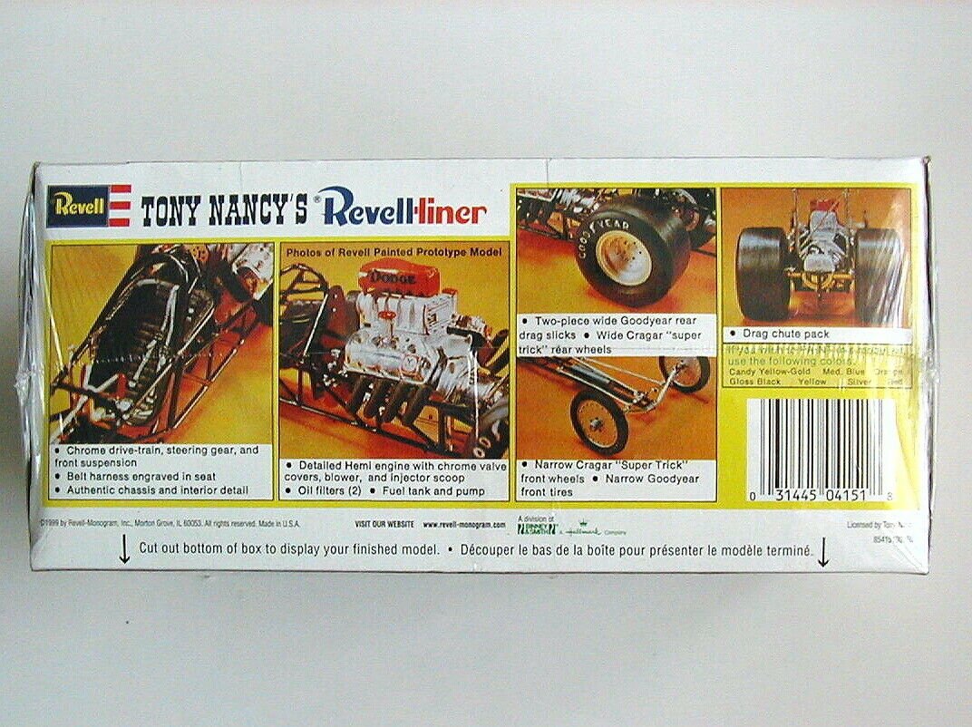 FACTORY SEALED Tony Nancy's Revell-liner Dragster by Revell #85-4151