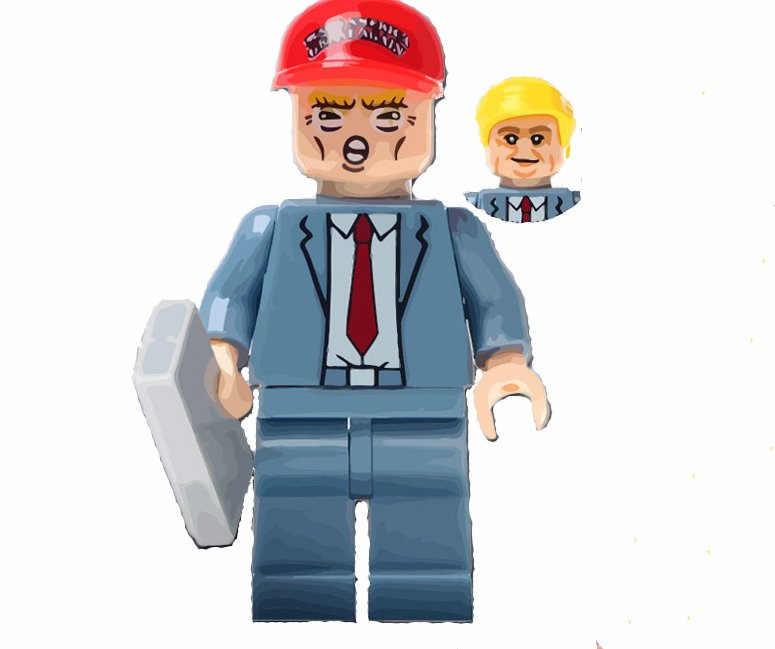 Donald Trump Minifigures Lego Compatible Bricks Building Toys