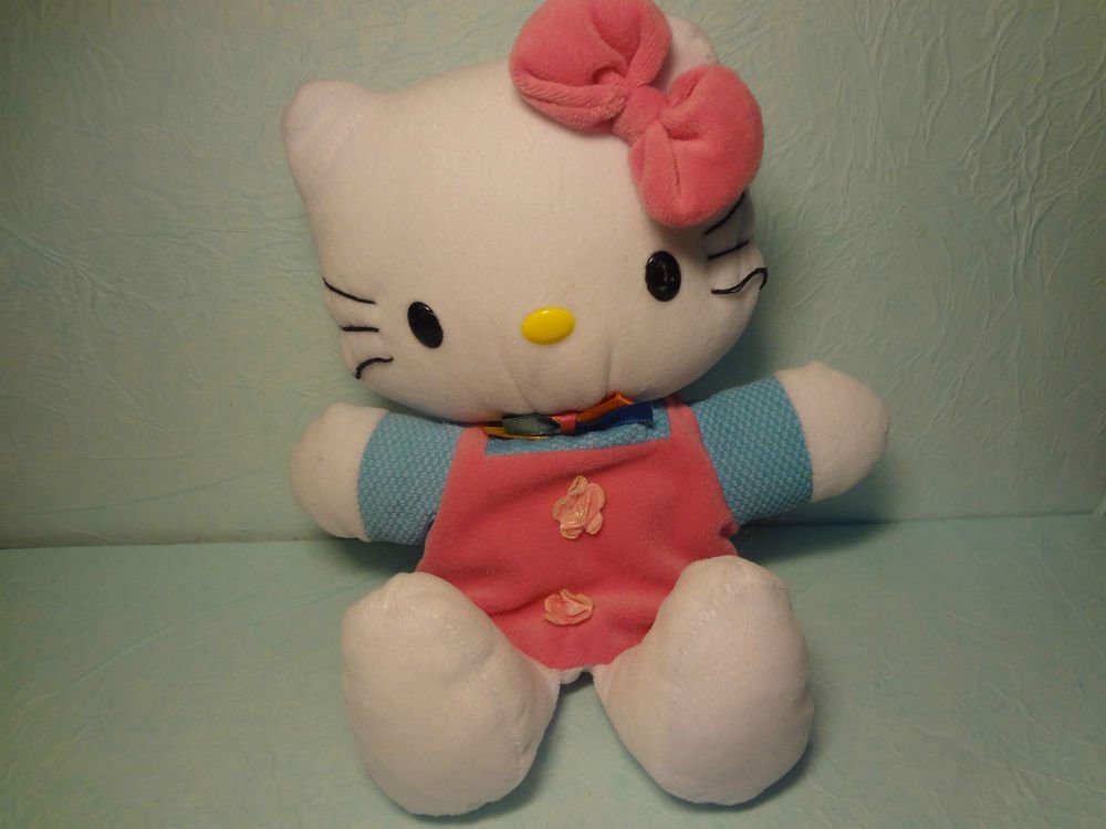 1999 Sanrio Smiles Hello Kitty Plush Stuffed Cute Hand Puppet Toy Pink ...