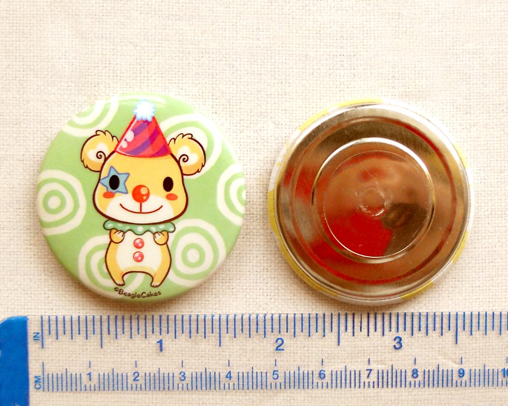 Cute Teddy Bears 2.25" Magnet Set: Kawaii Bears Fridge Magnet Set of 4