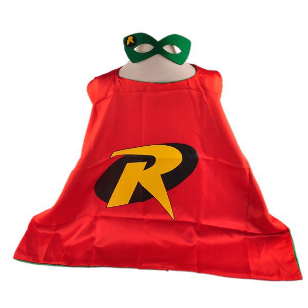 Mask+cape kids superhero capes robin costume boys girls for party