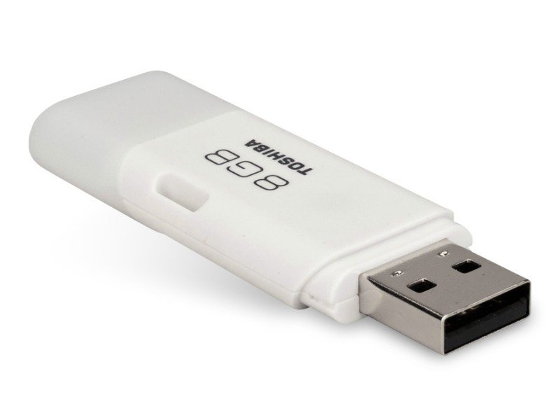 Toshiba 8GB White USB 2.0 Flash Drive