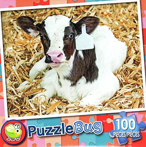 Baby Dairy Cow - 100 Piece Jigsaw Puzzle Puzzlebug