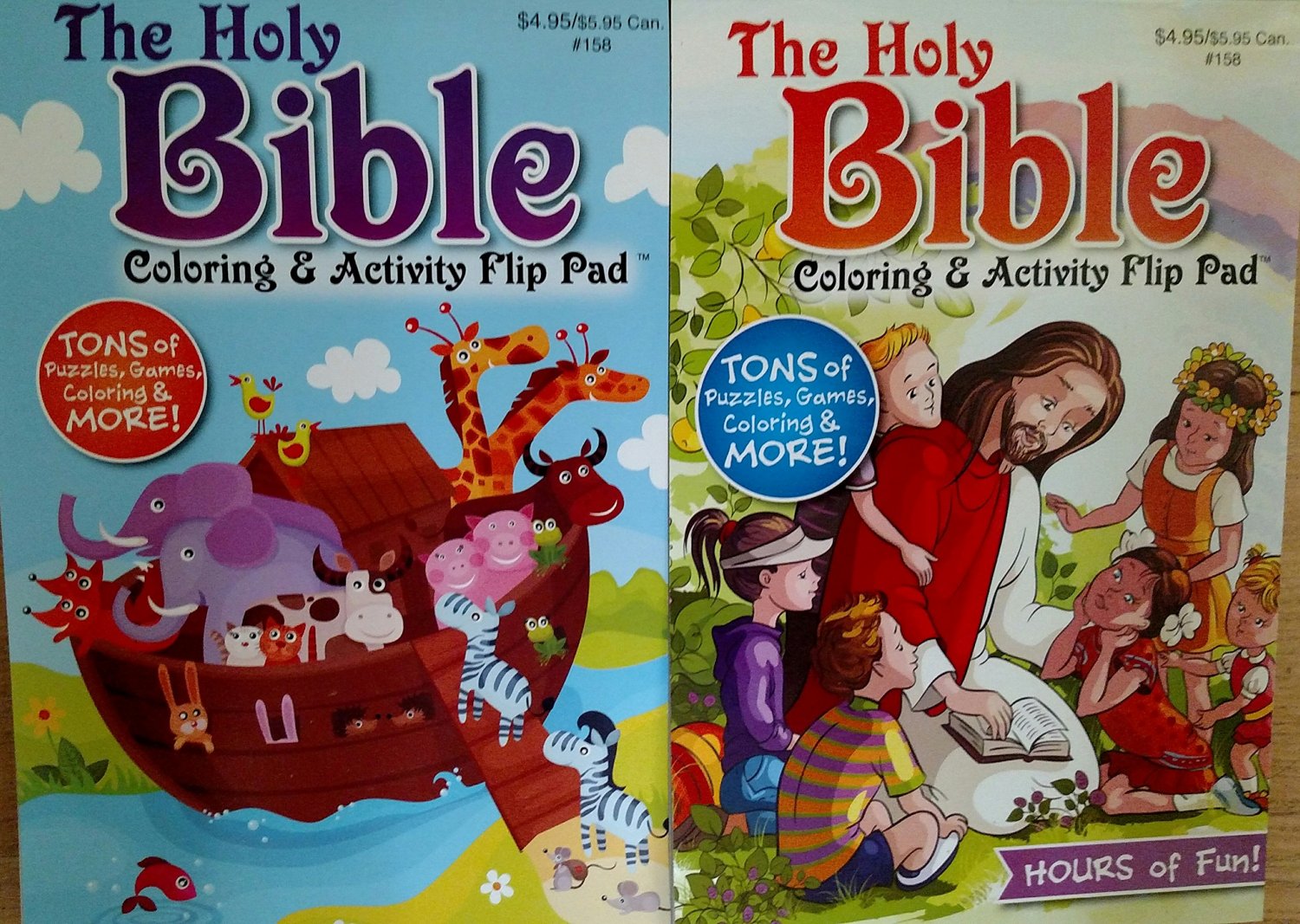 The Holy Bible Coloring & Activity Flip Pad. Assorted