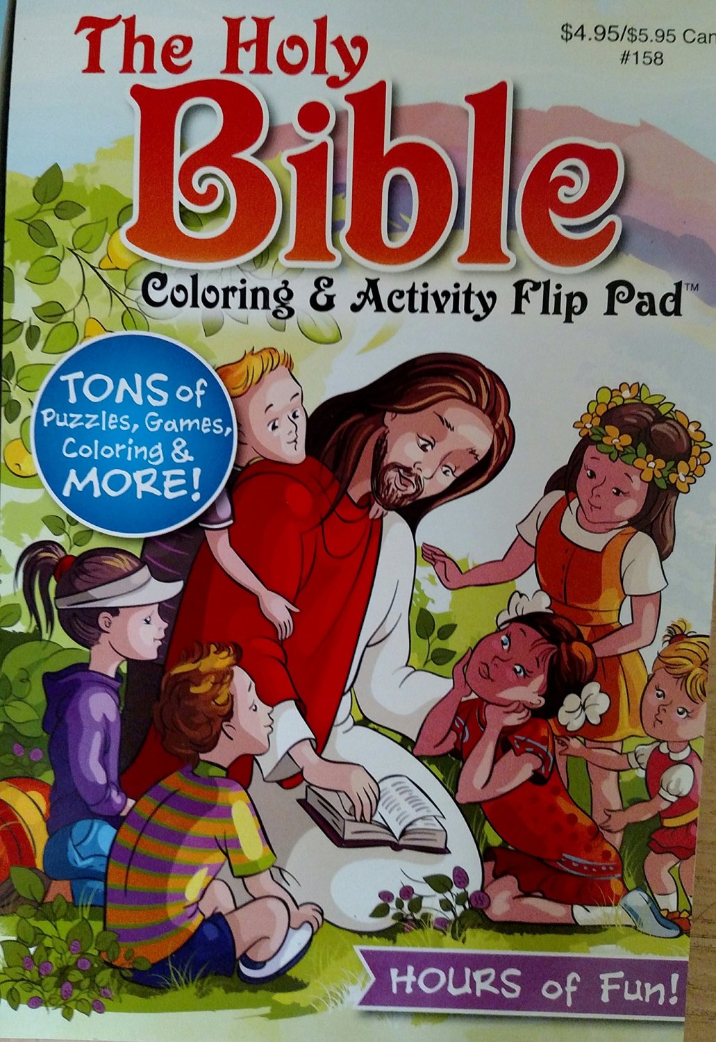 The Holy Bible Coloring & Activity Flip Pad. Assorted
