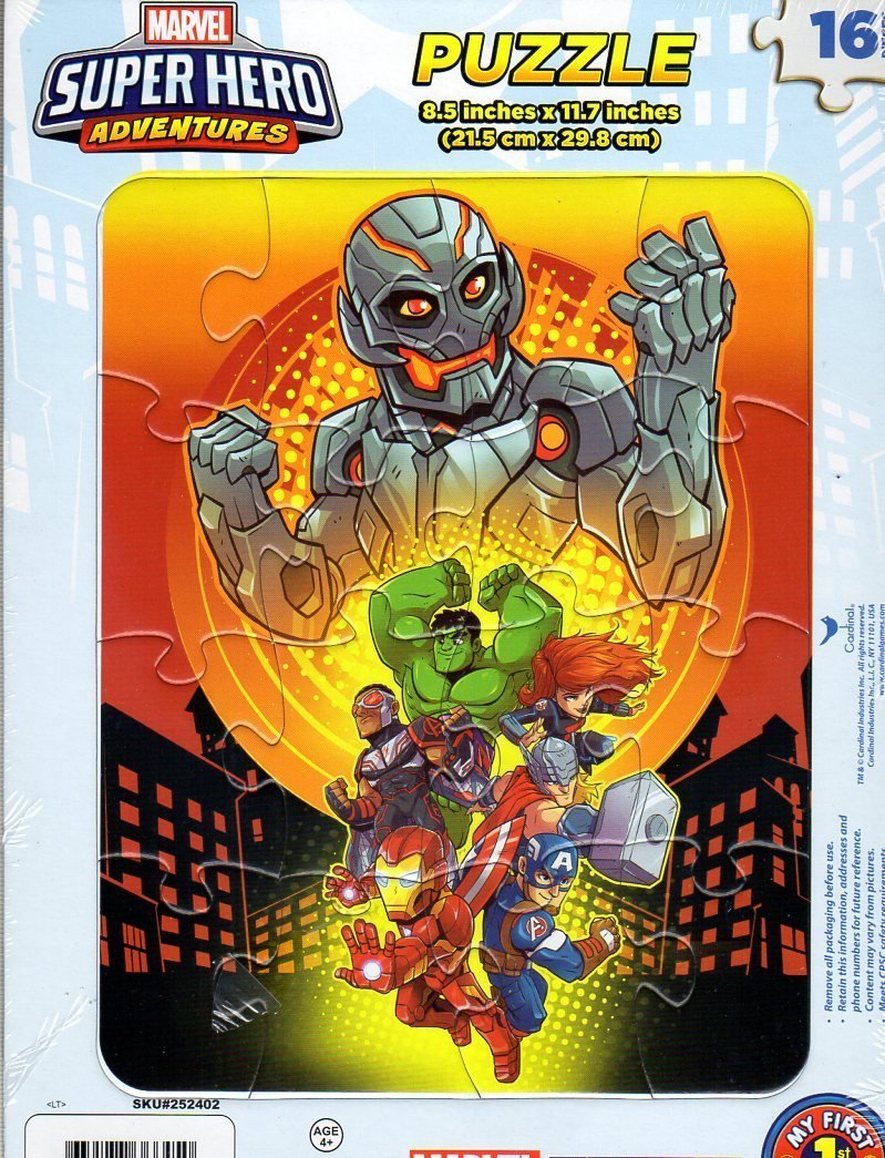 Marvel Super Hero Adventures - 16 Pieces Jigsaw Puzzle - v1
