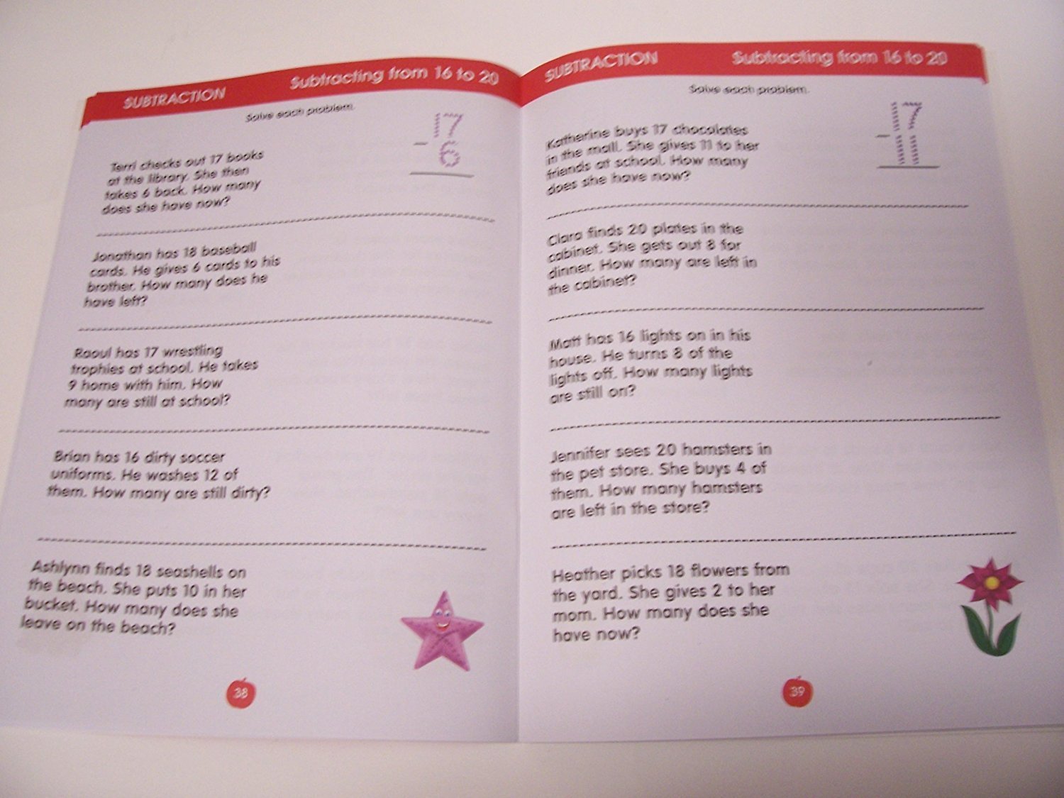 Good Grades Educational Workbook ~ Subtraction (Grade 1)
