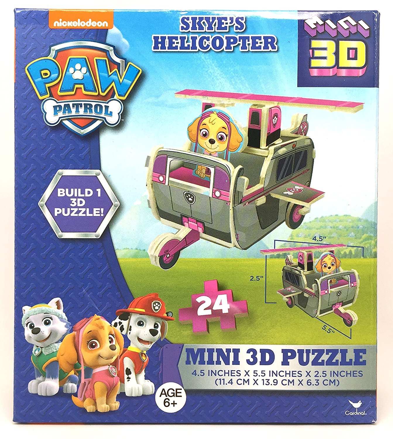 Paw Patrol Skye's Helcopter Mini 3D Puzzle