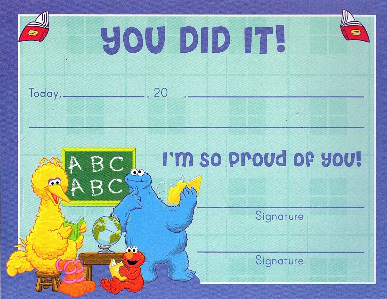 Sesame Street Classroom Certificates - v4