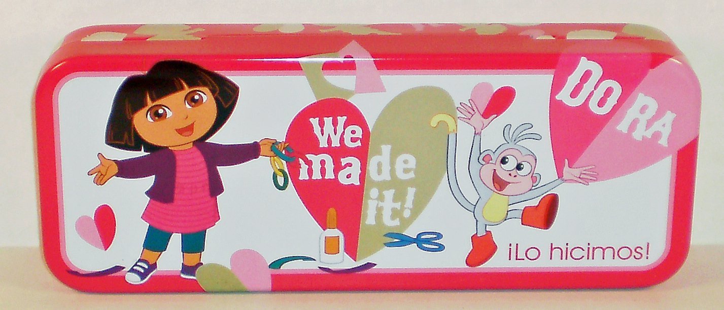 Dora the Explorer and Boots "We Made It!" Tin Pencil Case